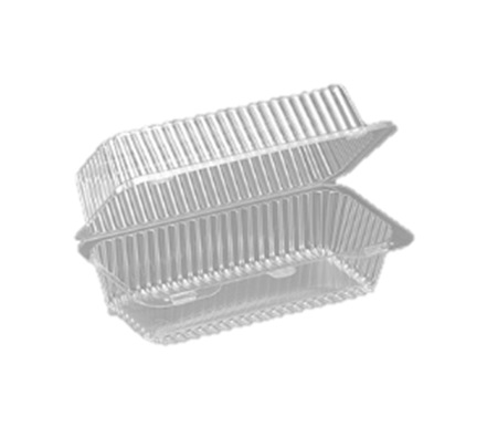 SL19/SLP19 Clear Hoagie/Donut Hinged Containers (8.5x4.4x3.5) - 300 ...